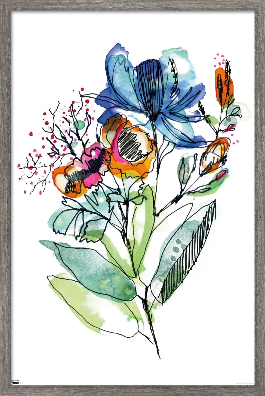 Trends International Cayena Blanca - Flowers Wall Poster 16.5" x 24.25 ...