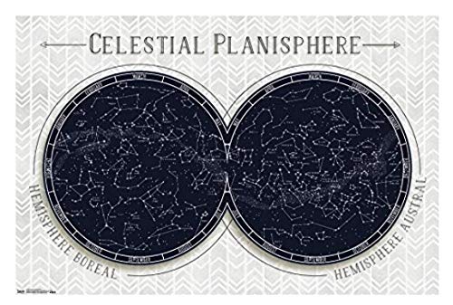 Trends International Celestial Planisphere Wall Poster, 22.375" x 34 ...