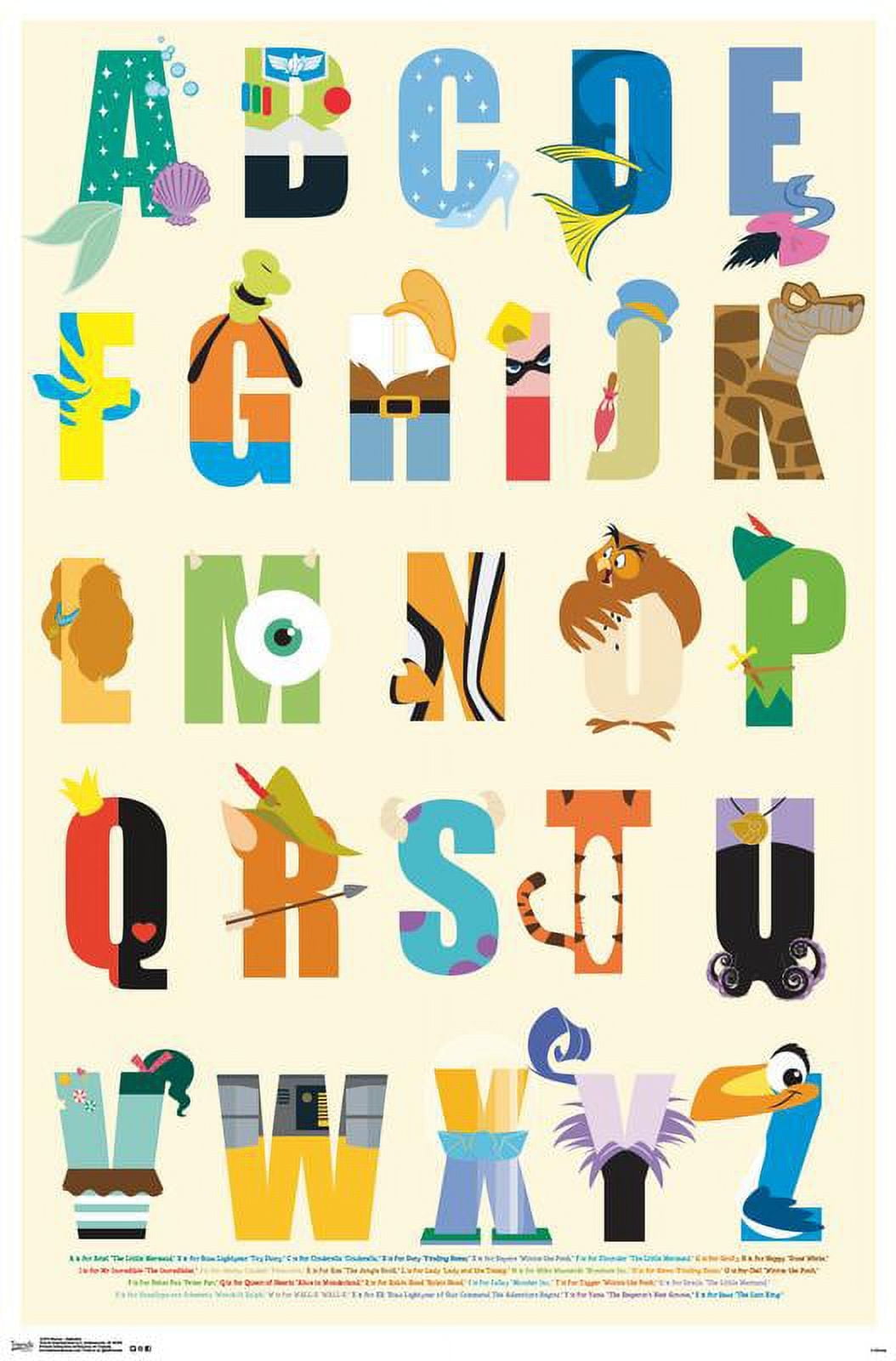 Trends International Disney - Alphabet Poster - Walmart.com