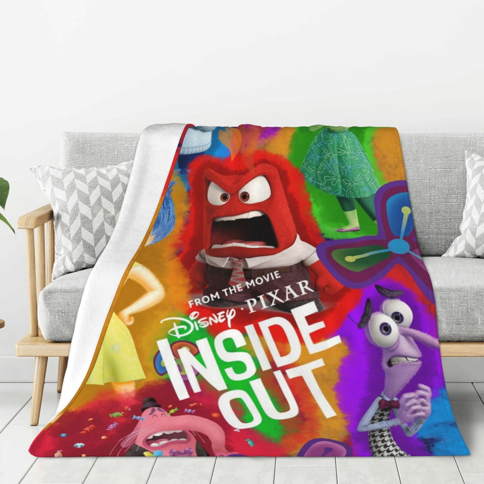 Trends International Disney-Pixar Inside Out Blankets for Couch,Super ...