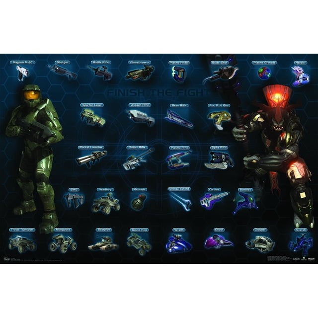 Trends International Halo 3 - Chart - Whole Poster - Walmart Business ...