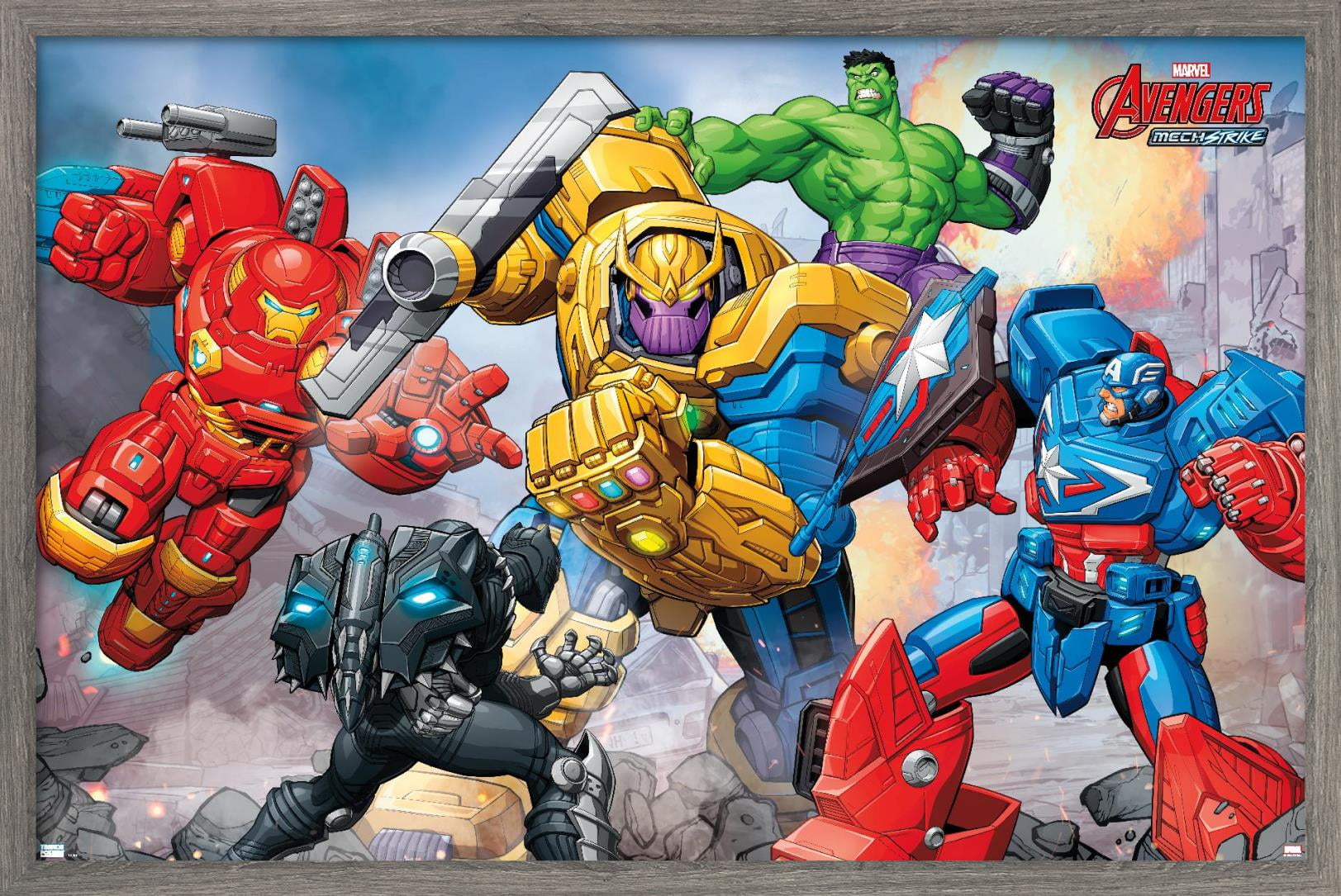 Trends International Marvel Comics - Avengers: Mechstrike - Battle Wall ...