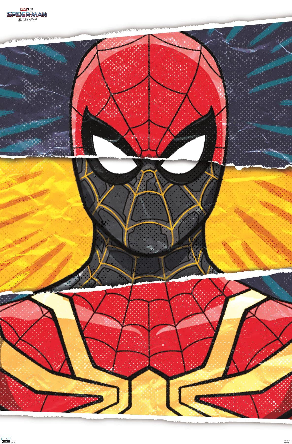Trends International Marvel Spider-Man: No Way Home - Costume Trio Wall Poster, 34L x 22.4W ...