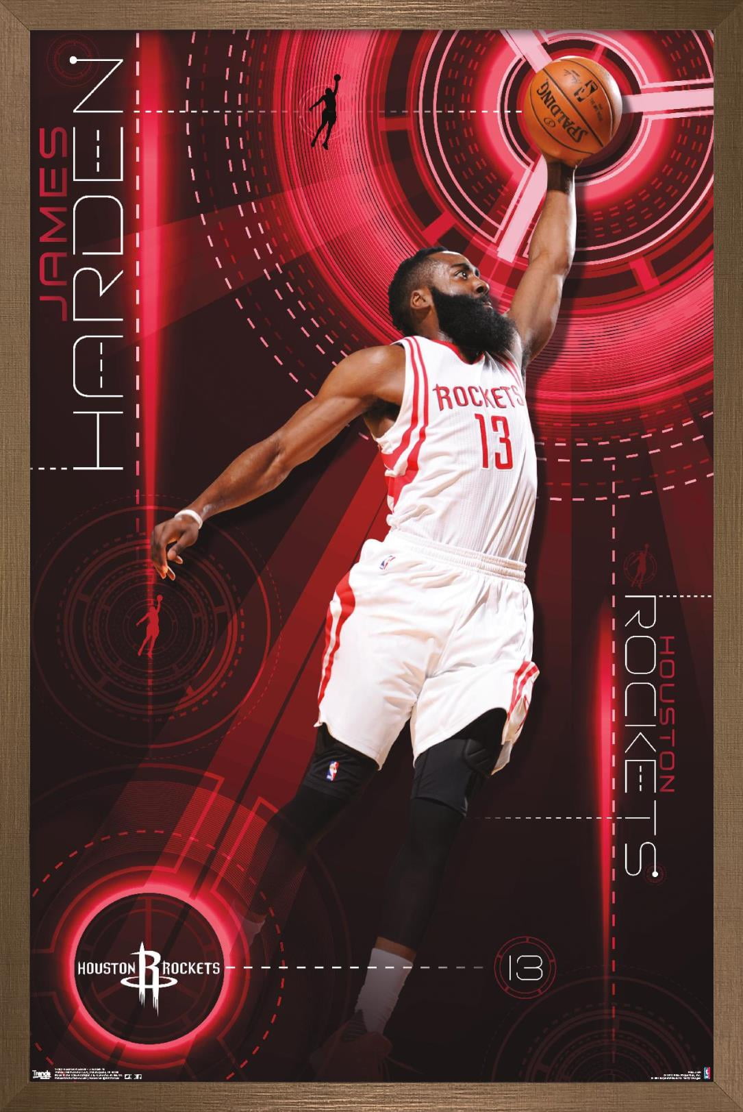 James Harden Rockets Poster
