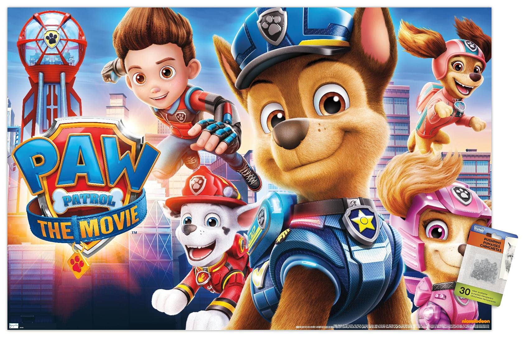 Trends International Nickelodeon Paw Patrol Movie - Theatrical Wall Poster, 22.375" x 34 ...