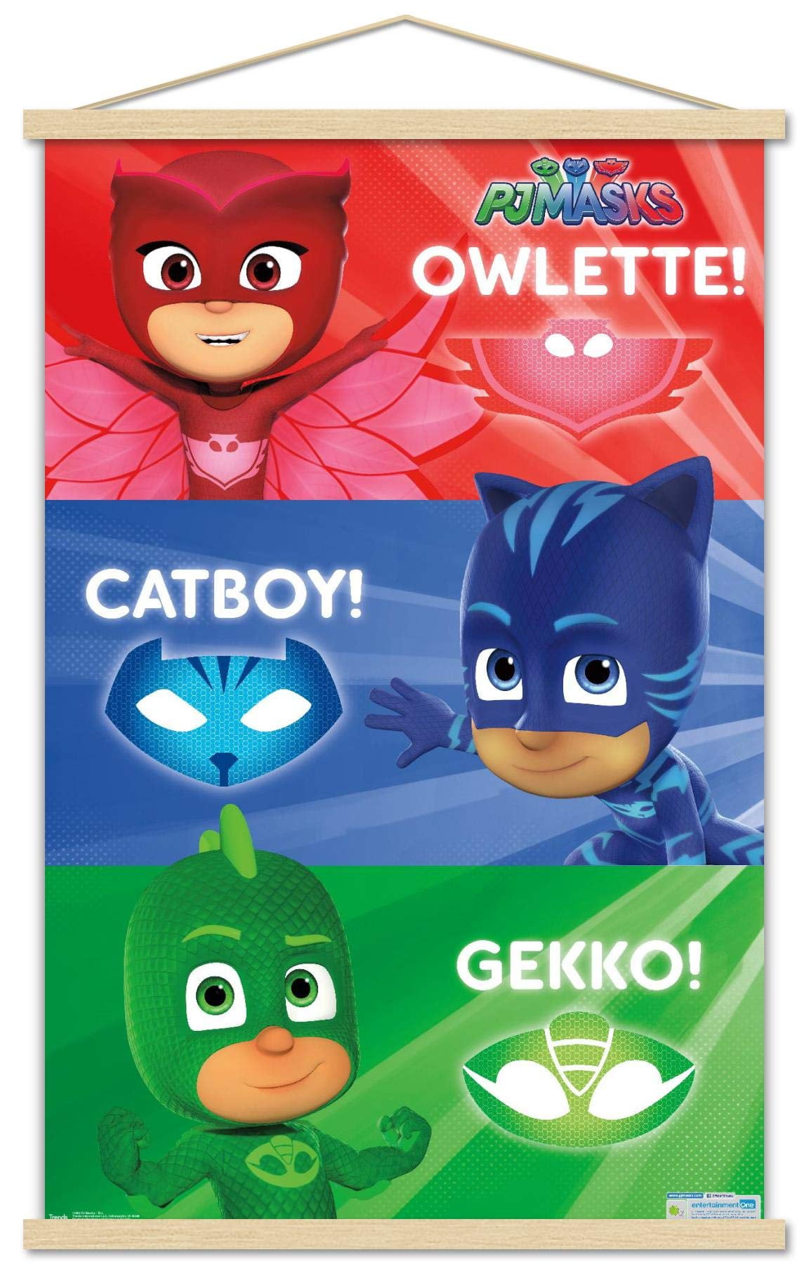 Trends International PJ Masks - Trio Wall Poster, 22.375" x 34 ...