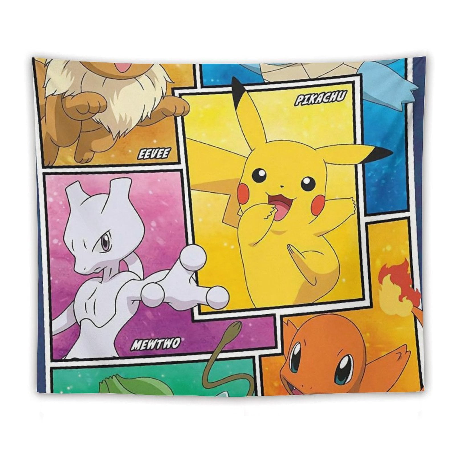 Trends International Pokémon-Eevee Charmander Squirtle Bulbasaur Tapestry,Trends International ...