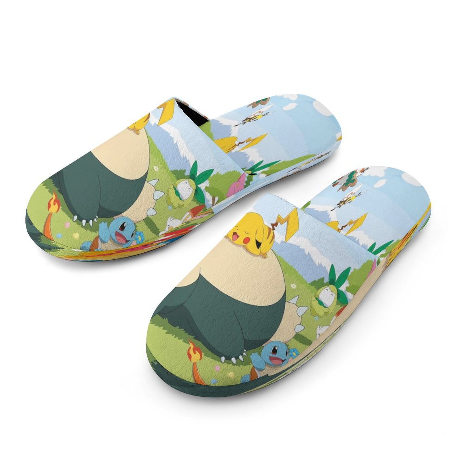 Trends International Pokémon - Group Picnic Slippers for Mens Unisex ...