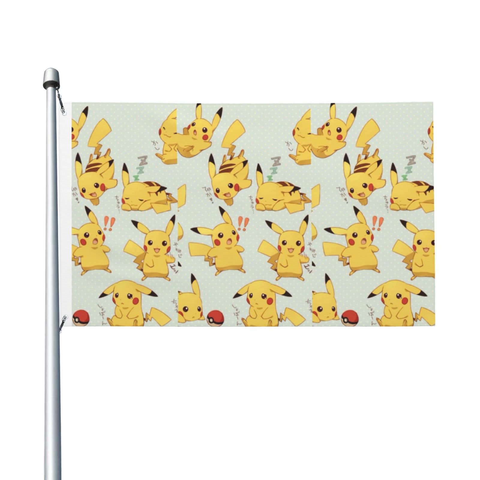 Trends International Pokémon Pikachu 3x5ft Face Flag Fade Proof Holiday ...