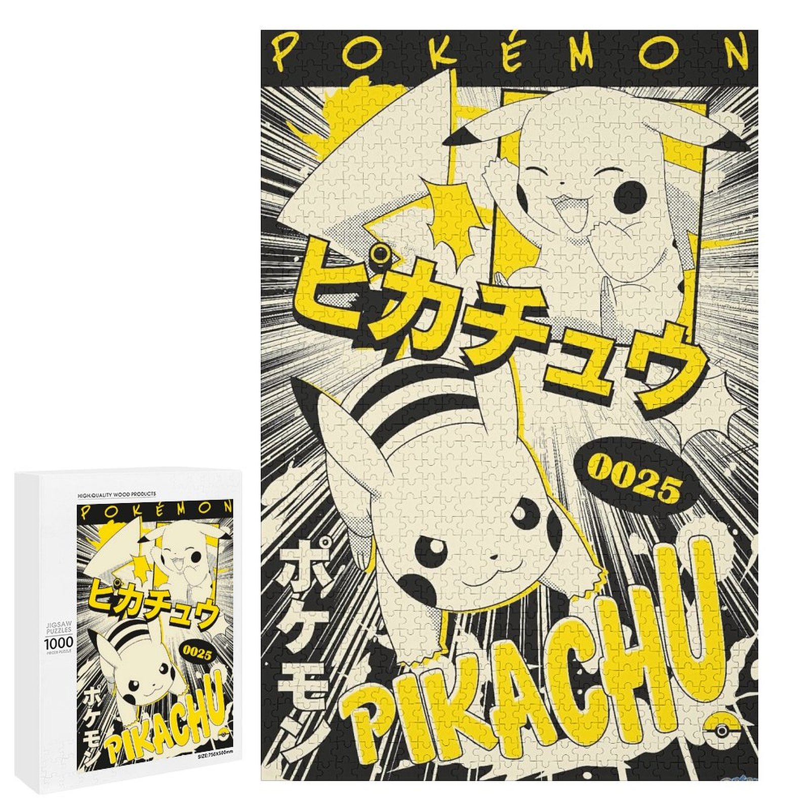 Trends International Pokémon - Pikachu Anime Puzzles- 1000 Piece Jigsaw ...