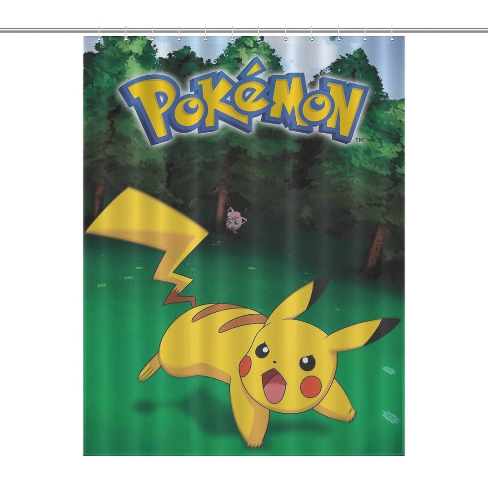 Trends International Pokémon,Pikachu Catch Shower Curtain,Waterproof ...