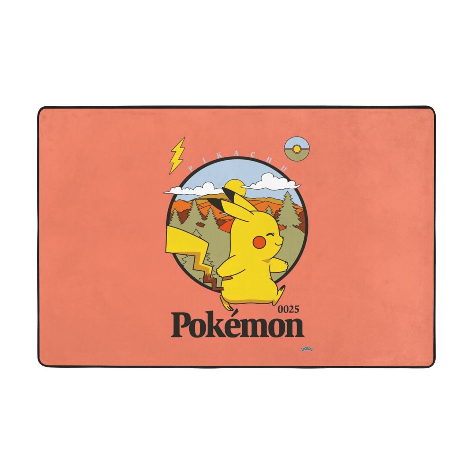 Trends International Pokémon - Pikachu Gamer Rug Room Non-Slip Gaming ...