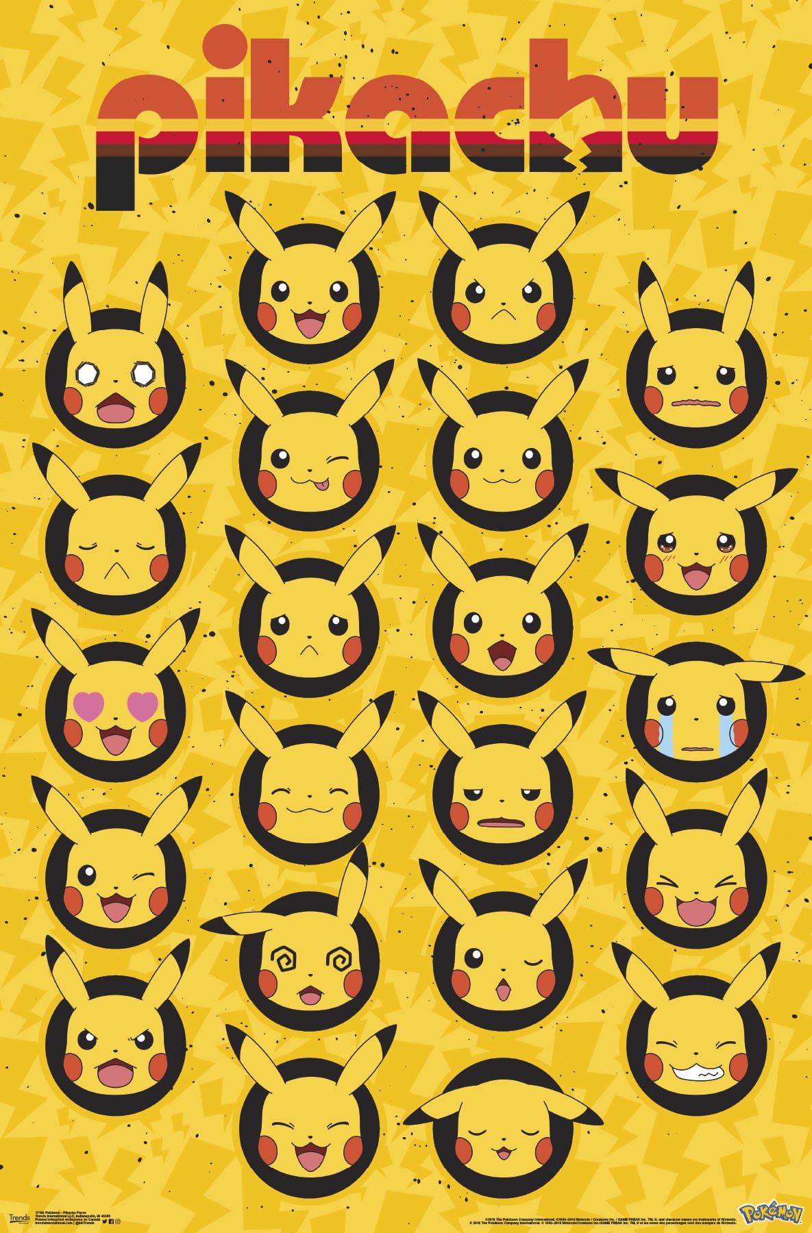 Trends International Pokemon Popular Characters Poster - Walmart.com