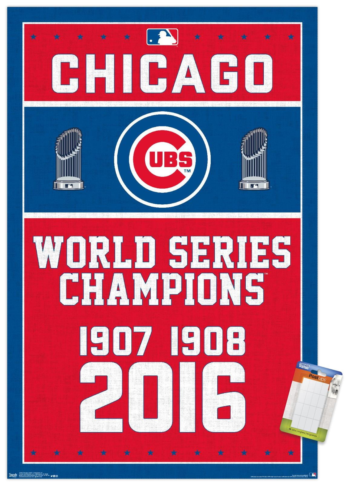 Trends International Printed Sports Chicago Cubs Unframed Poster, 22.37 ...