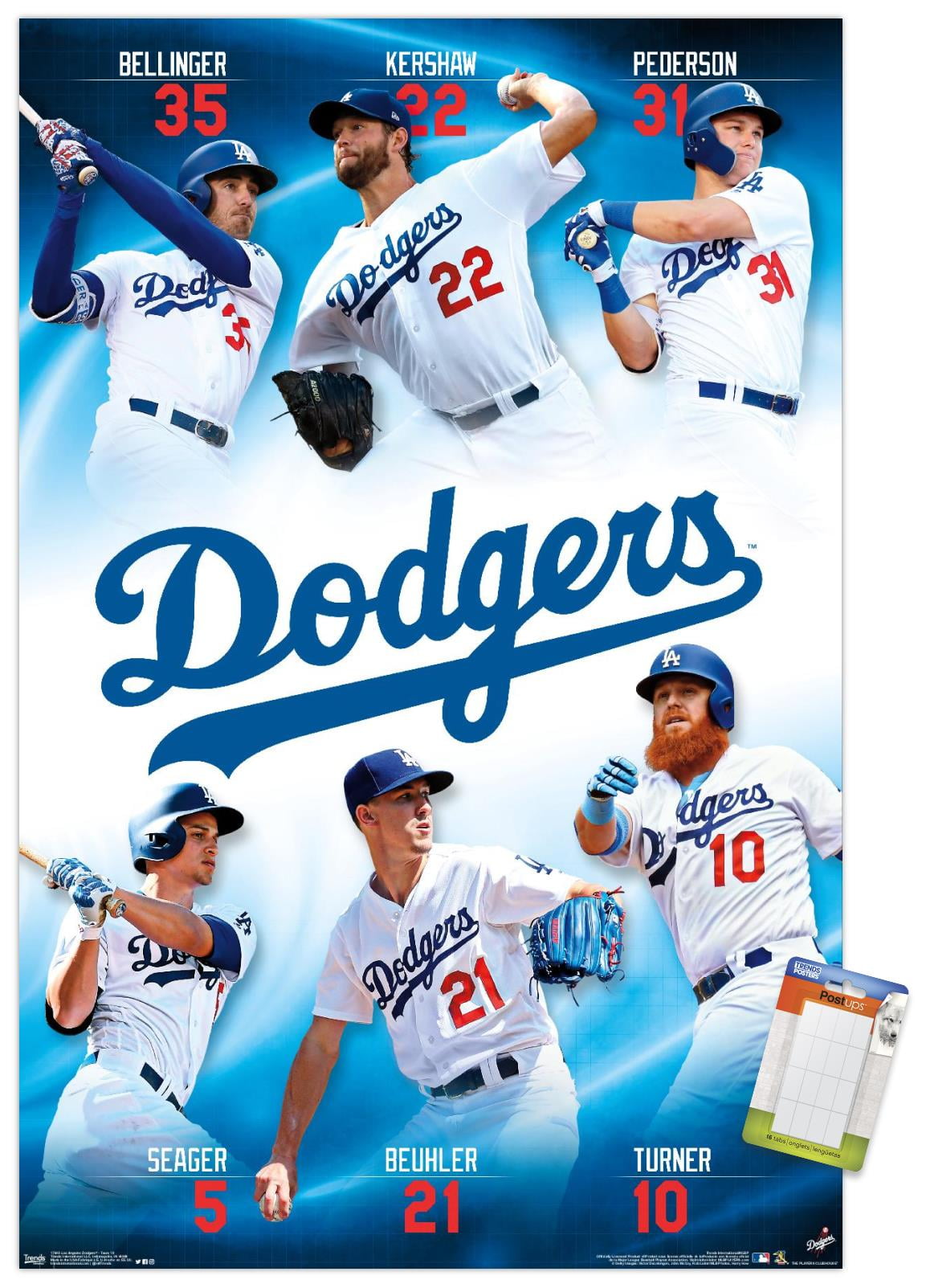 Trends International Printed Sports Los Angeles Dodgers Unframed Poster ...
