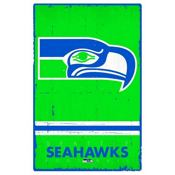 Trends International Seattle Seahawks - Retro Logo Poster - Walmart ...