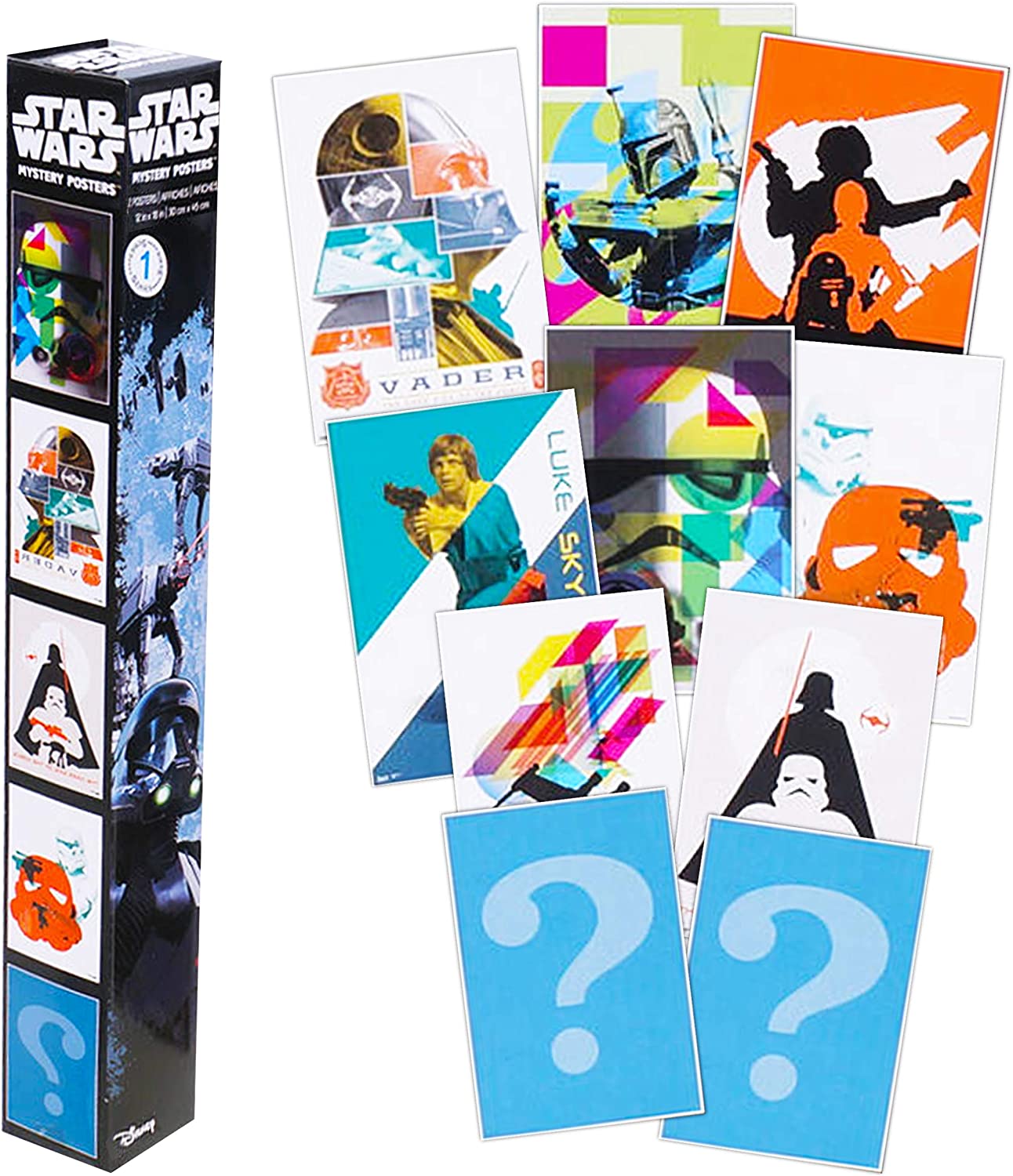 Trends International Star Wars Mystery Poster 12'' x 18'' Set of 2 ...