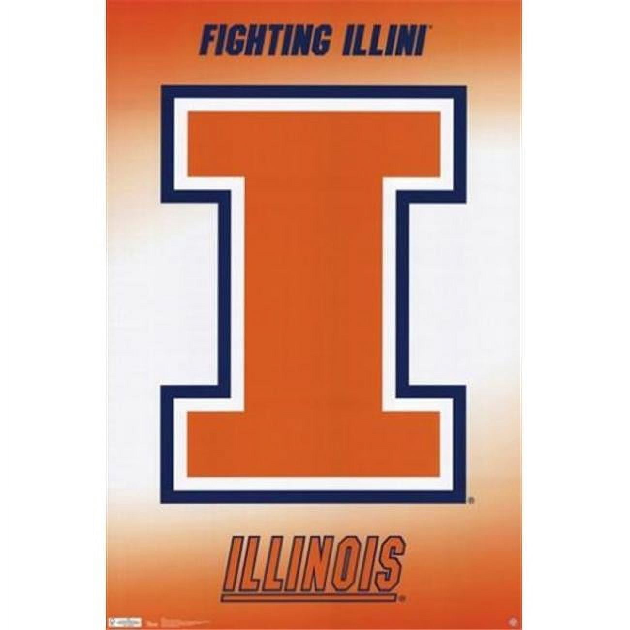 Trends International TIARP1431 University of IllinoisLogo 11 -22 x 34 ...