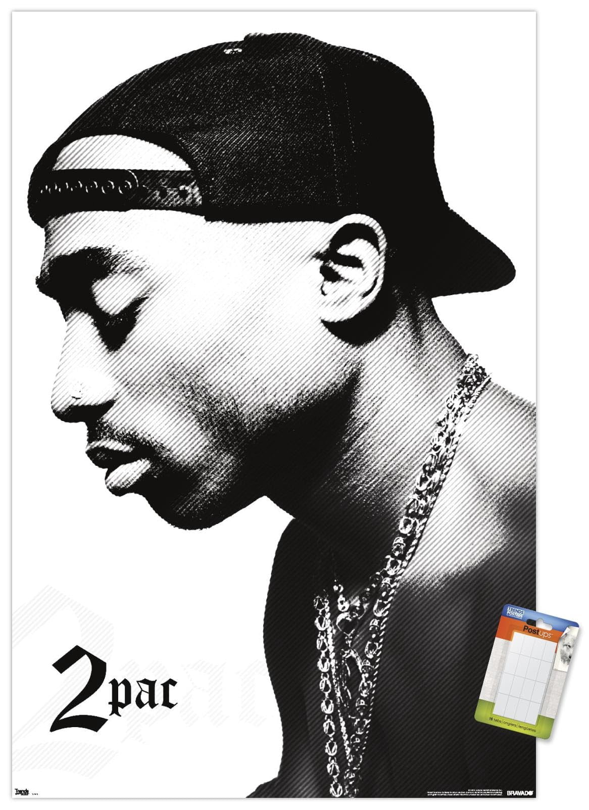 Trends International Tupac-Profile Clip Bundle Wall Poster, 22.375" x ...