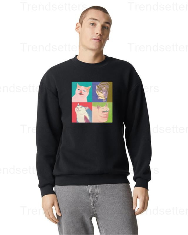 Trendsetters Funny Four Meme Cats T-shirt with Apocalypse-Inspired Cat ...