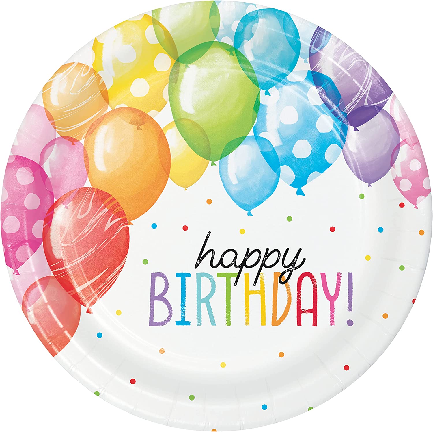 Trendware Balloon Bash Paper Plates, 24 ct - Walmart.com