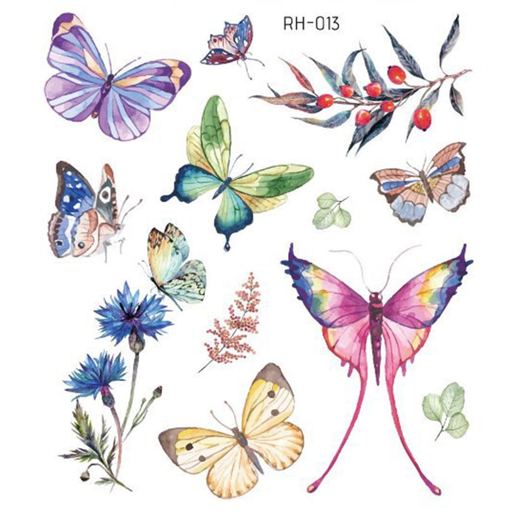 Trendy 3D Tattoo Stickers Colorful Waterproof Temporary Tattoo Stickers ...