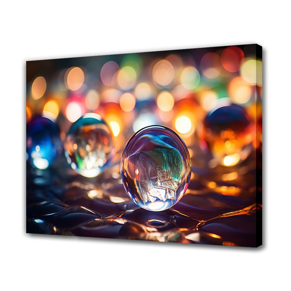 Trendy Abstract With Crystal Galaxy Marbles Realistic On Black ...