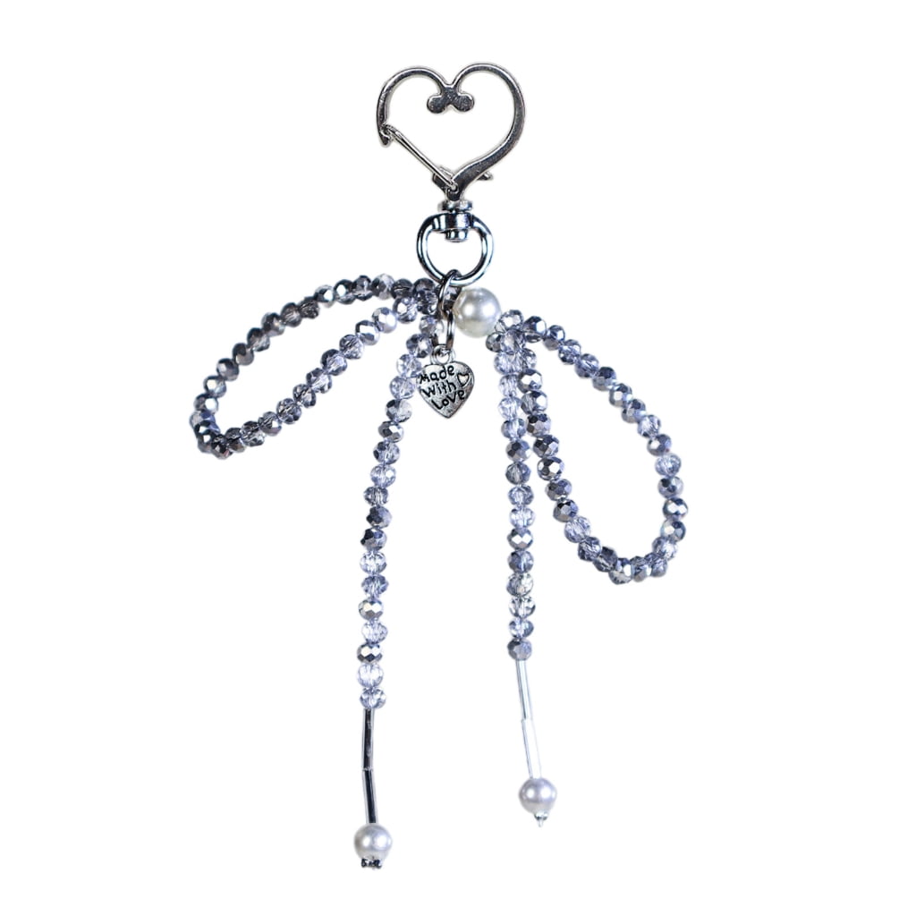 Trendy Bead Bowknot Phone Charm Butterfly Pendant Keyring for Unique ...