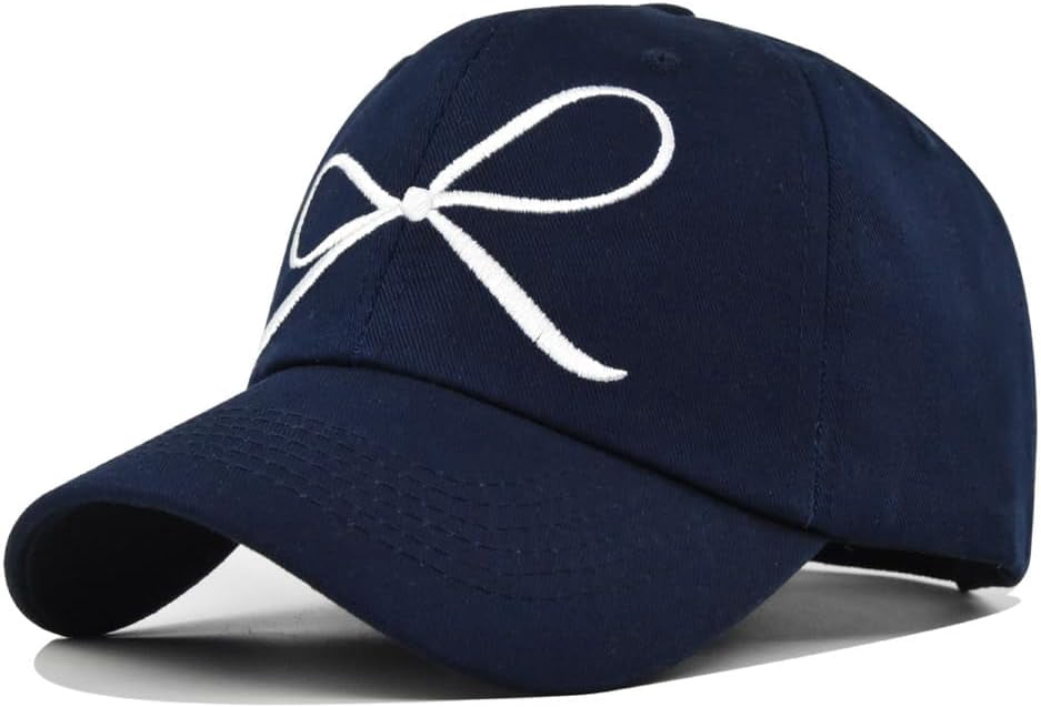 Trendy Bow-Tie Baseball Cap For Women Adjustable Cute Y2K Sun Hats With ...