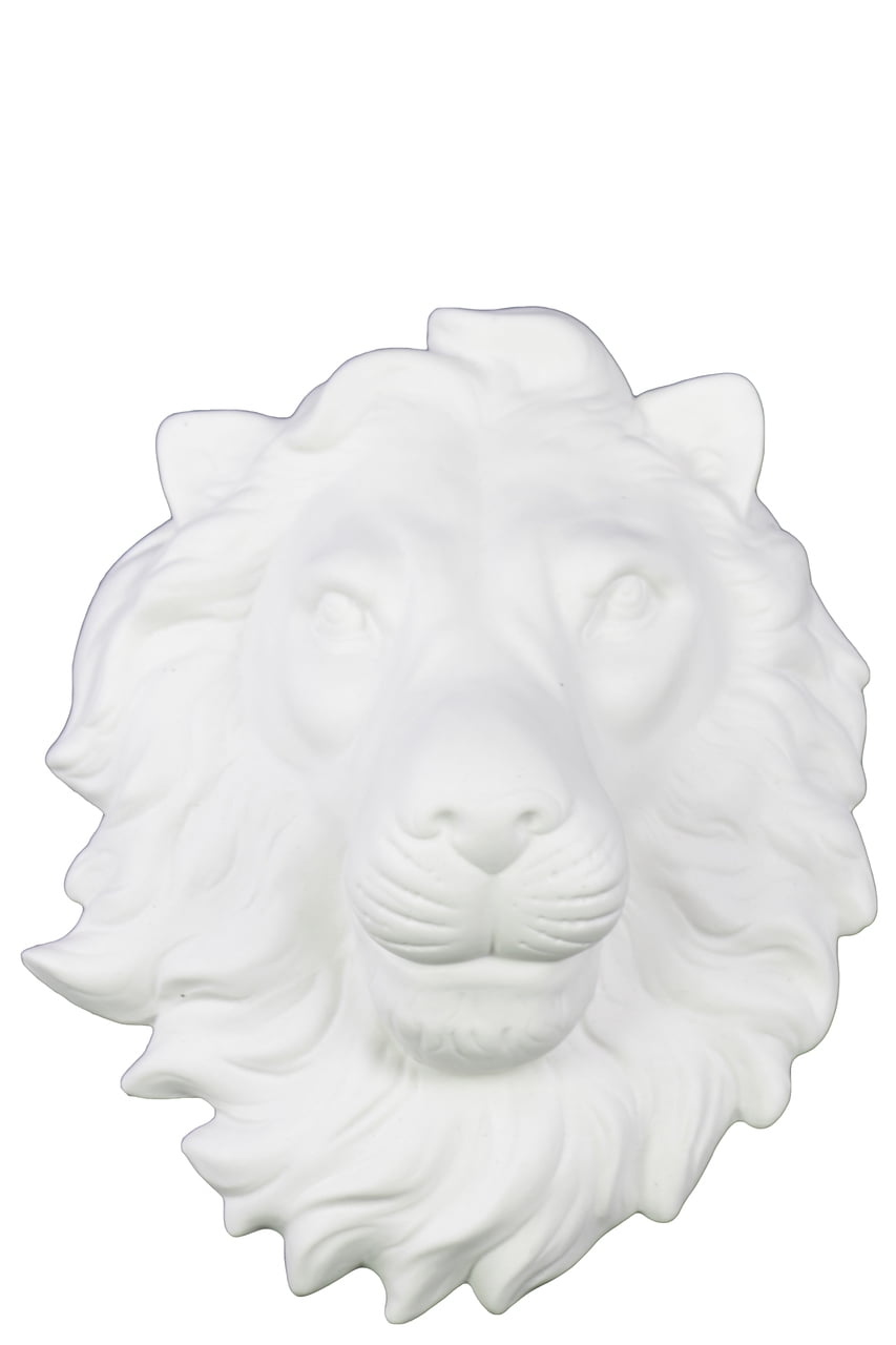 Trendy Ceramic Lion Head Wall Decor - Walmart.com
