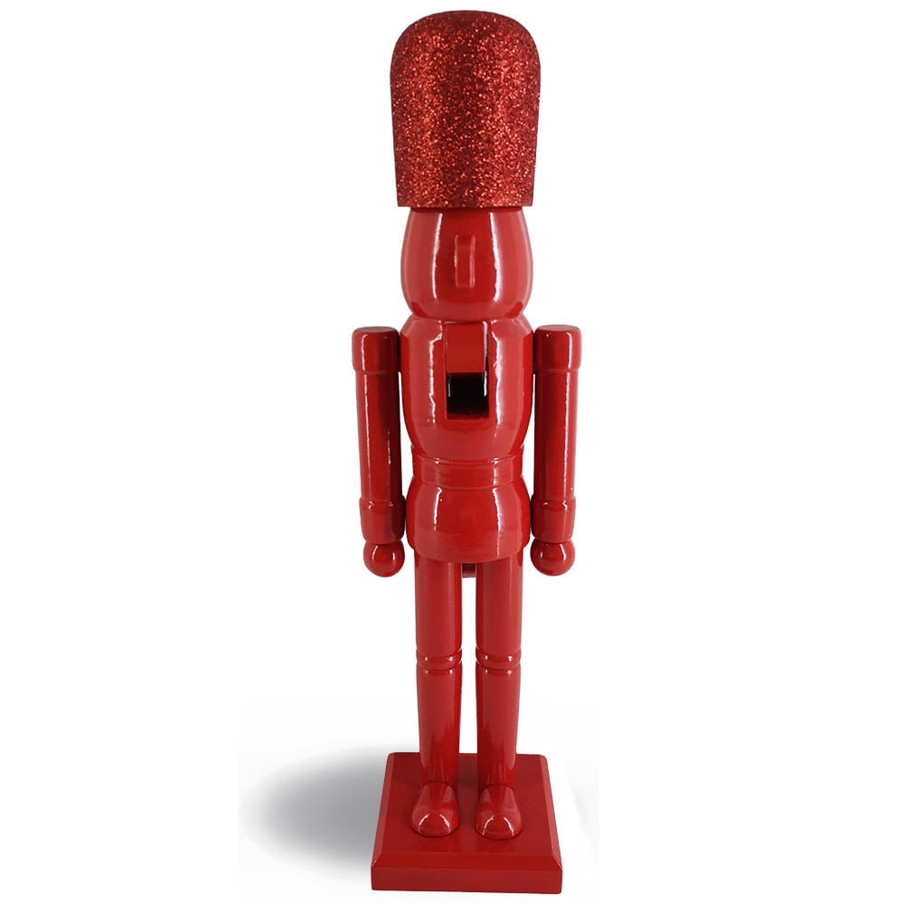15-Inch Solid Red Nutcracker, Trendy Christmas Decorations, Perfect for ...