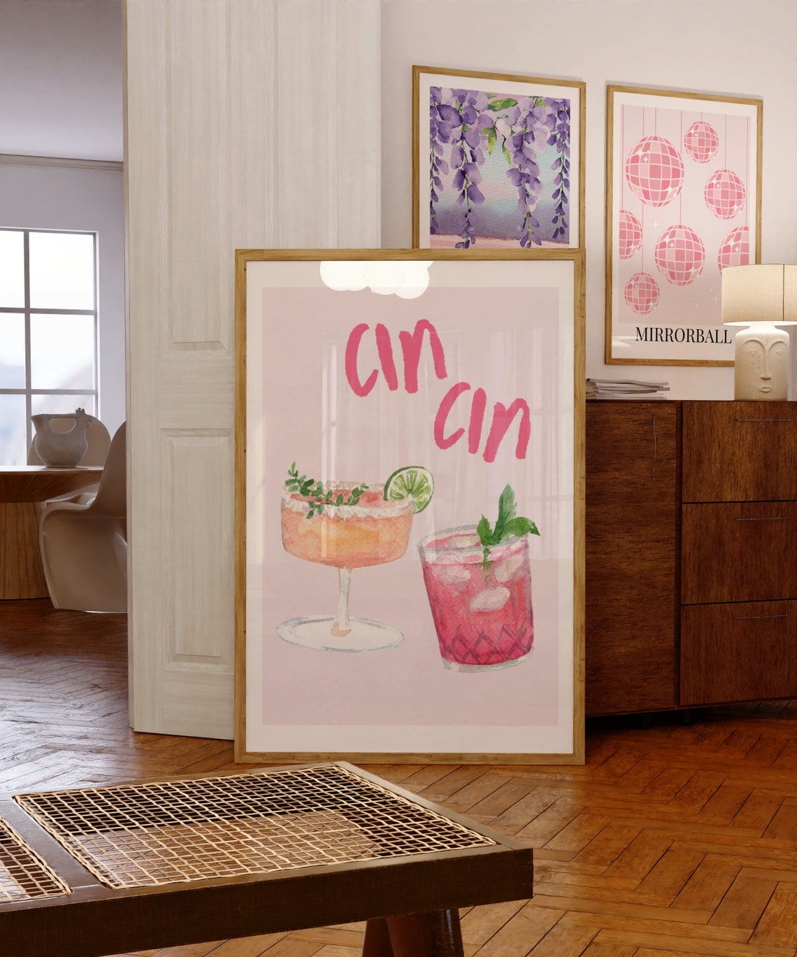 Trendy Cin Cin Poster, Cheers Print, Cocktail Print, Retro Art, Kitchen ...