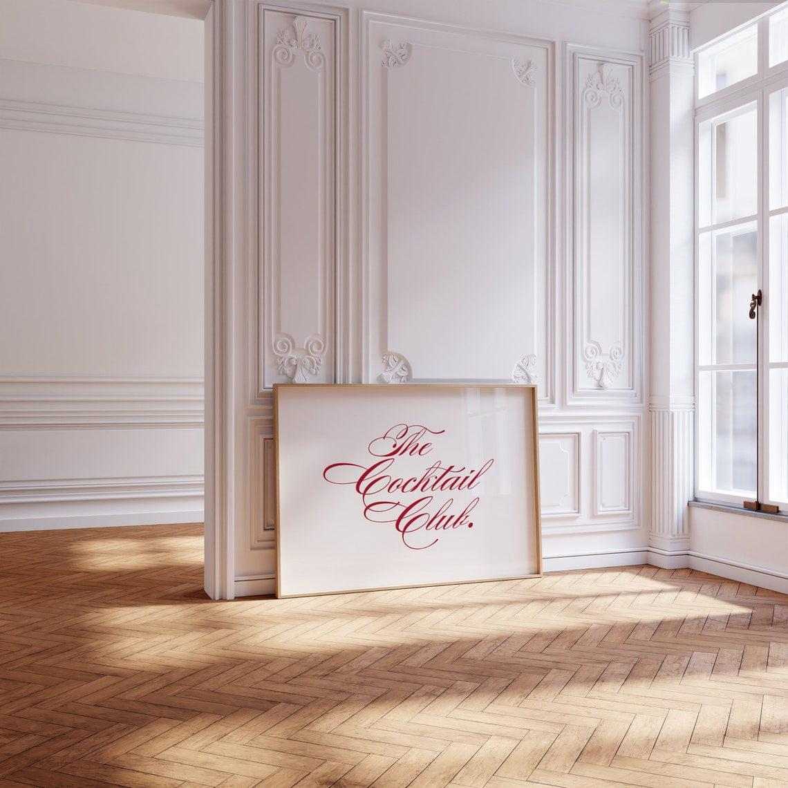 Trendy Cocktail Club Wall Art Print, Retro Horizontal Alcohol Wall Art ...