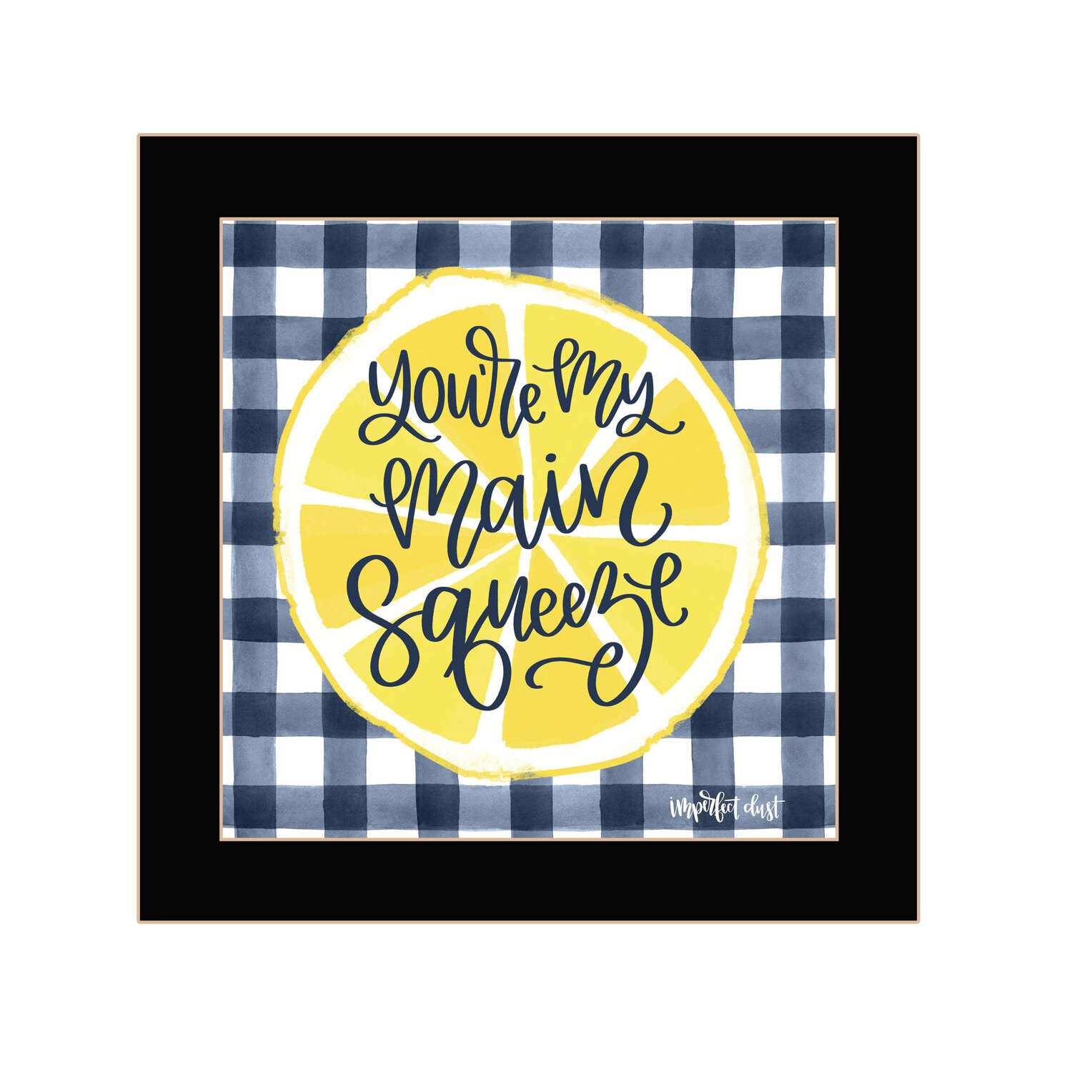 Trendy Decor 4U "Main Squeeze" Framed Wall Art-Color:Black,Style ...
