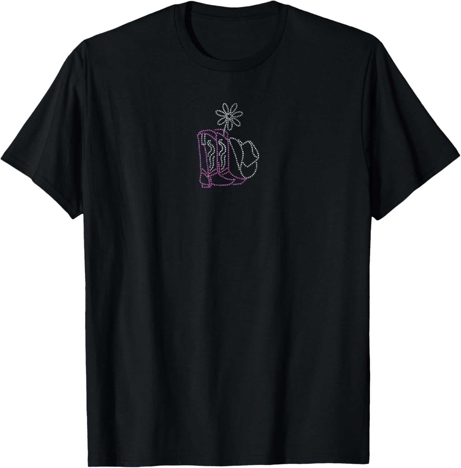 Trendy Design Centered Neon Cowboy Boots T-Shirt men and women can wear ...