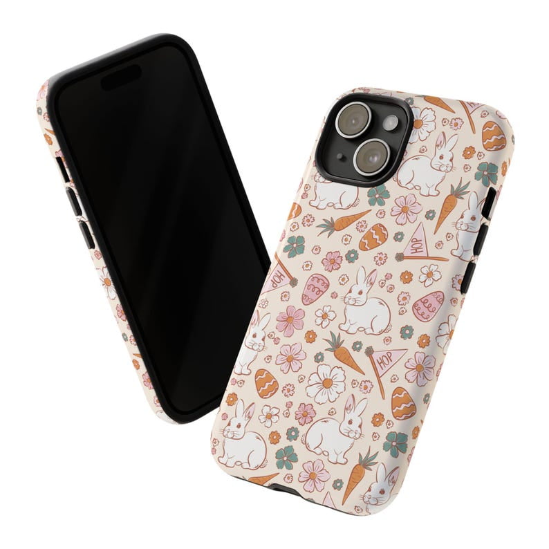 Trendy Easter Bunny Phone Case for iPhone 11 12 13 14 15 16 Pro Max ...