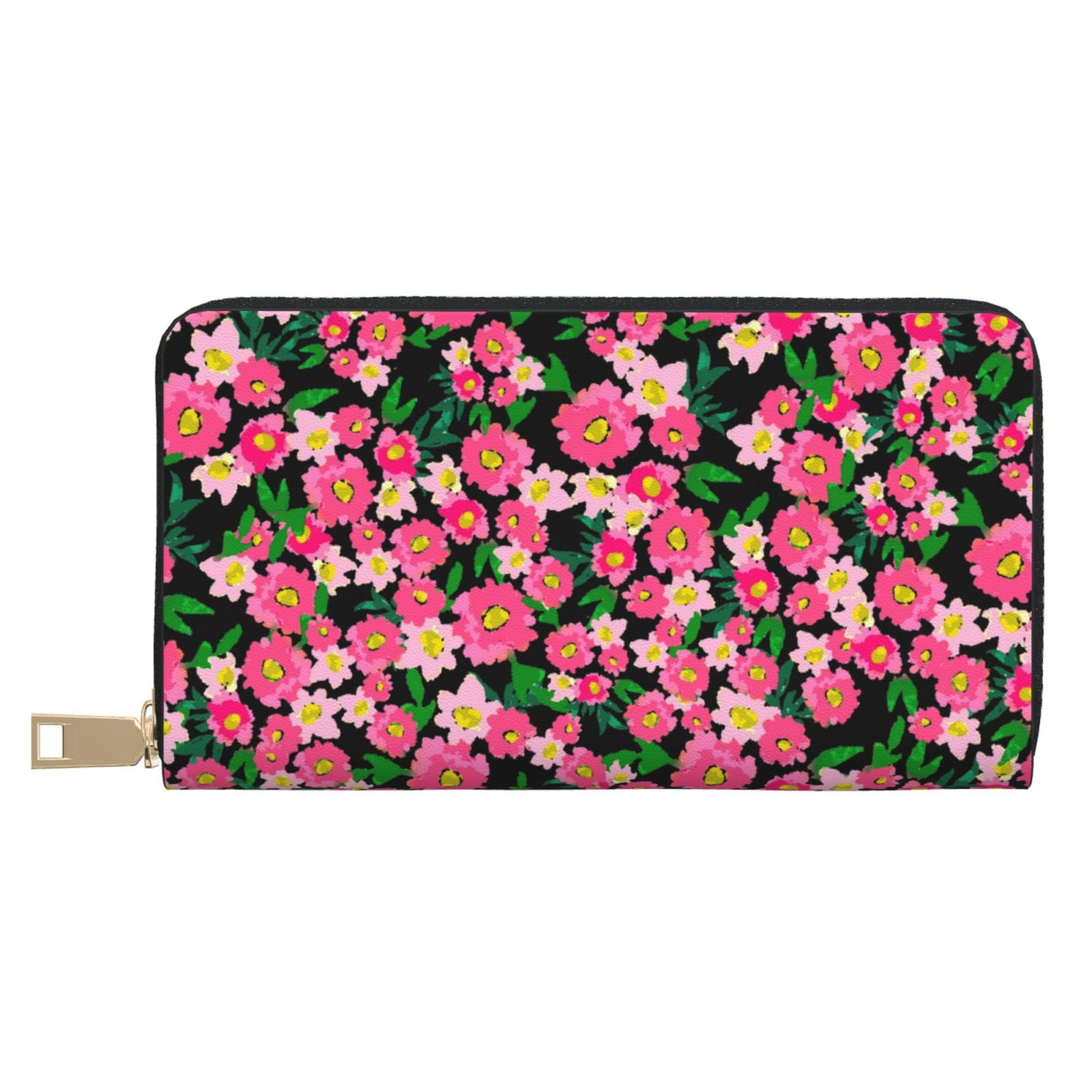 Trendy Floral Wallet Women, Leather Bifold Multi Card Wallet, Women's ...