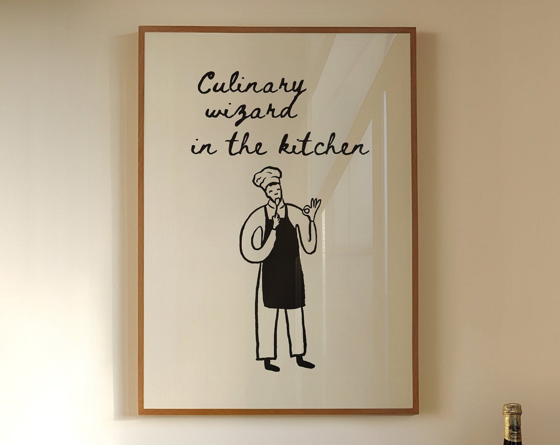 Trendy Foodie Art, Cute Kitchen Posters, Aesthetic Kitchen Decor ...