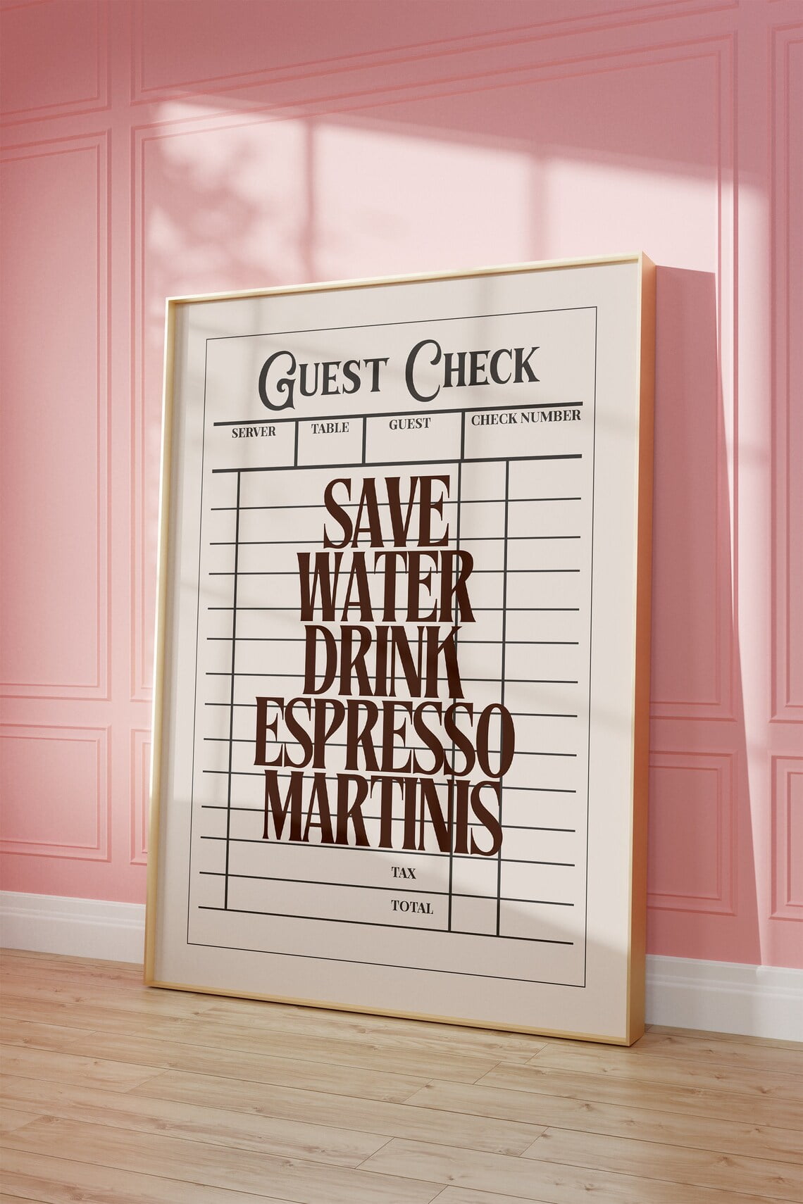 Trendy Guest Check Funny Espresso Martini, Funny Quote For College Dorm ...