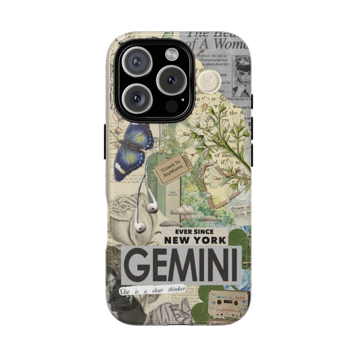 Trendy Horoscope Gemini Zodiac Aesthetic Collage Phone Case with iPhone ...
