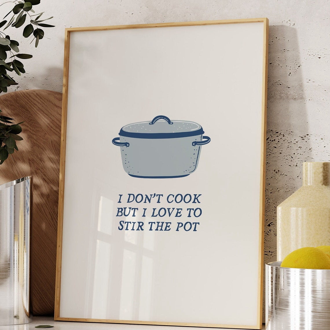 Trendy Kitchen Print Cute Cooking Poster Gossip Print Aesthetic ...