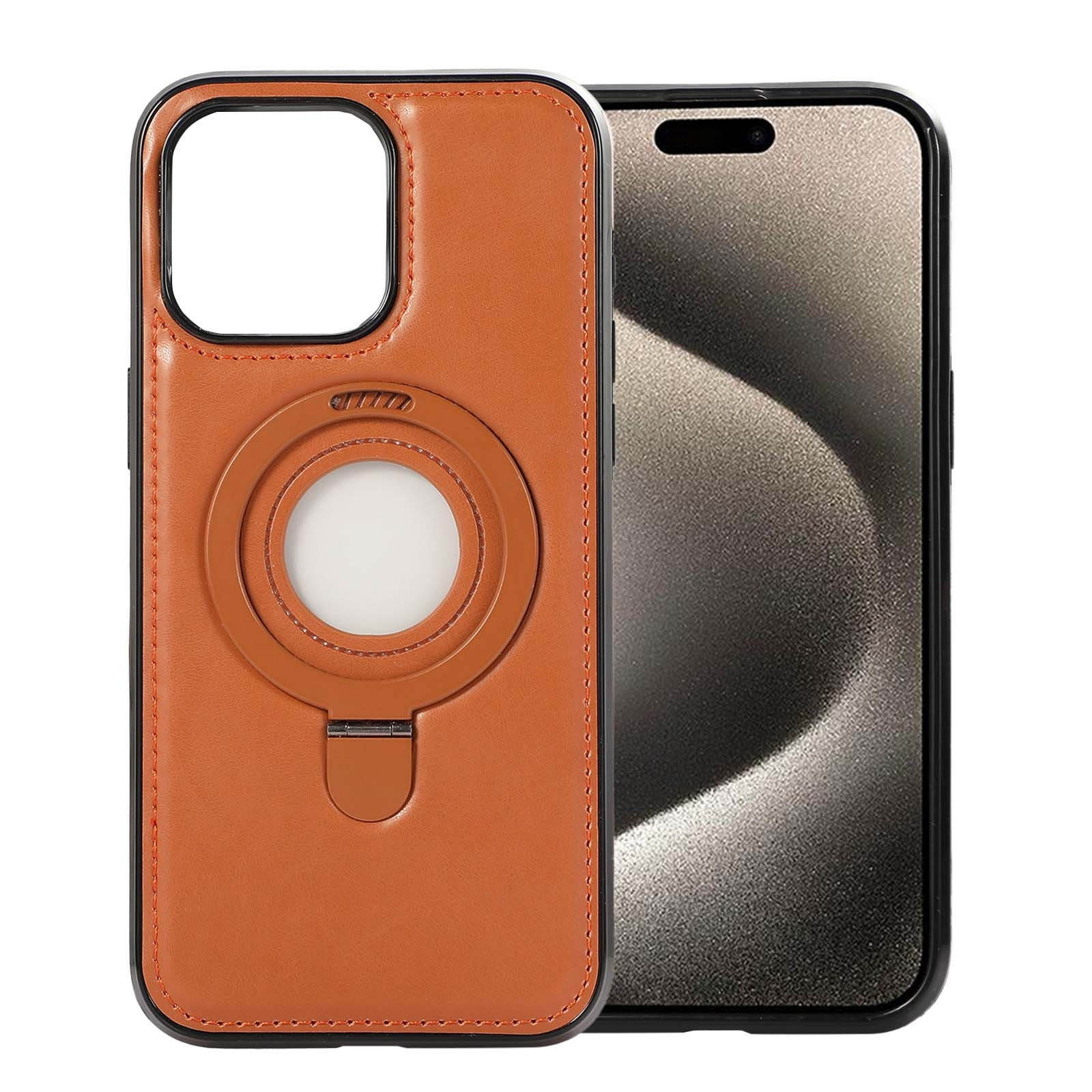 Trendy Leatherette Pattern Snap On Stand Cover For IPhone Featuring A ...
