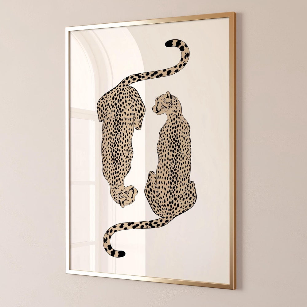 Trendy Leo.Pard Wall Art, Cheetah Wall Art, Preppy Wall Art, Retro ...
