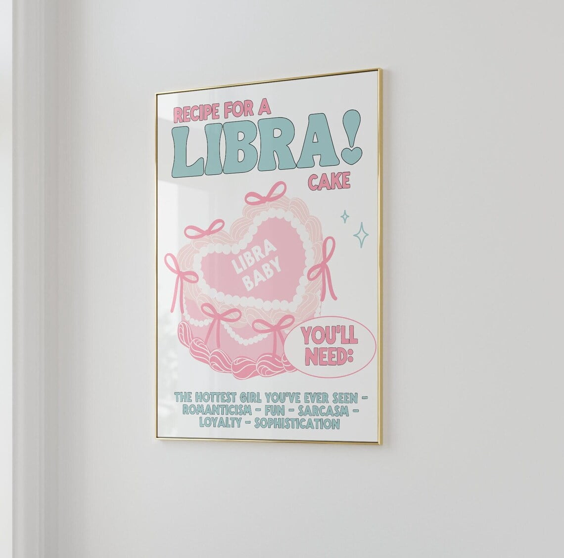 Trendy Libra Wall Art Print Astro Boho Gift For Libras Teen Girl ...
