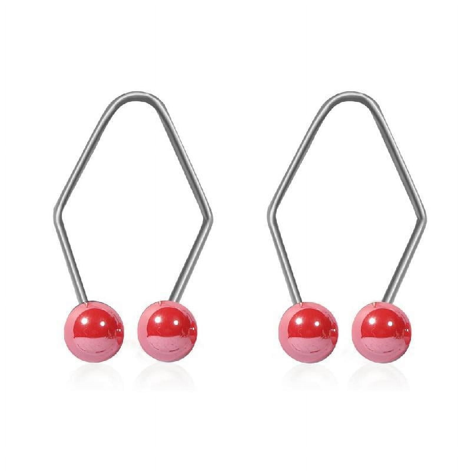 Trendy Lip Piercing Jewelry Pearls Face Muscle Exerciser Cheeks Dimple ...