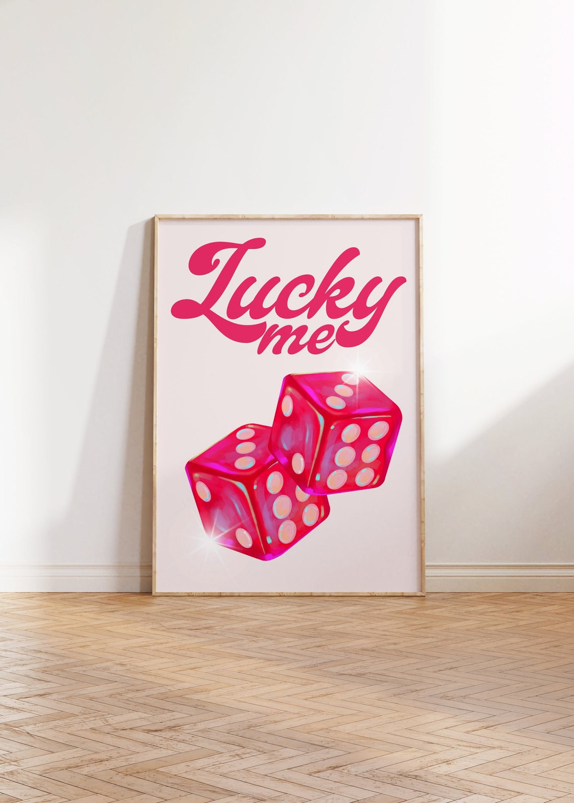 Trendy Lucky me Poster, Lucky syndrome, Dice Poster, Roll the dice ...