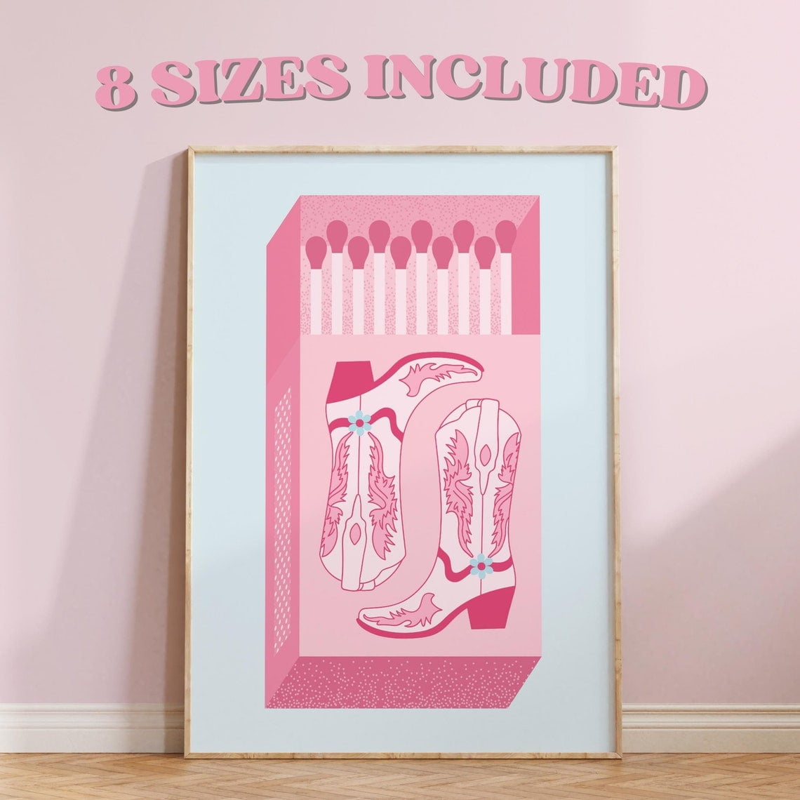 Trendy Matchbox Print, Trendy Matches Poster, Retro Matchbook Wall Art ...