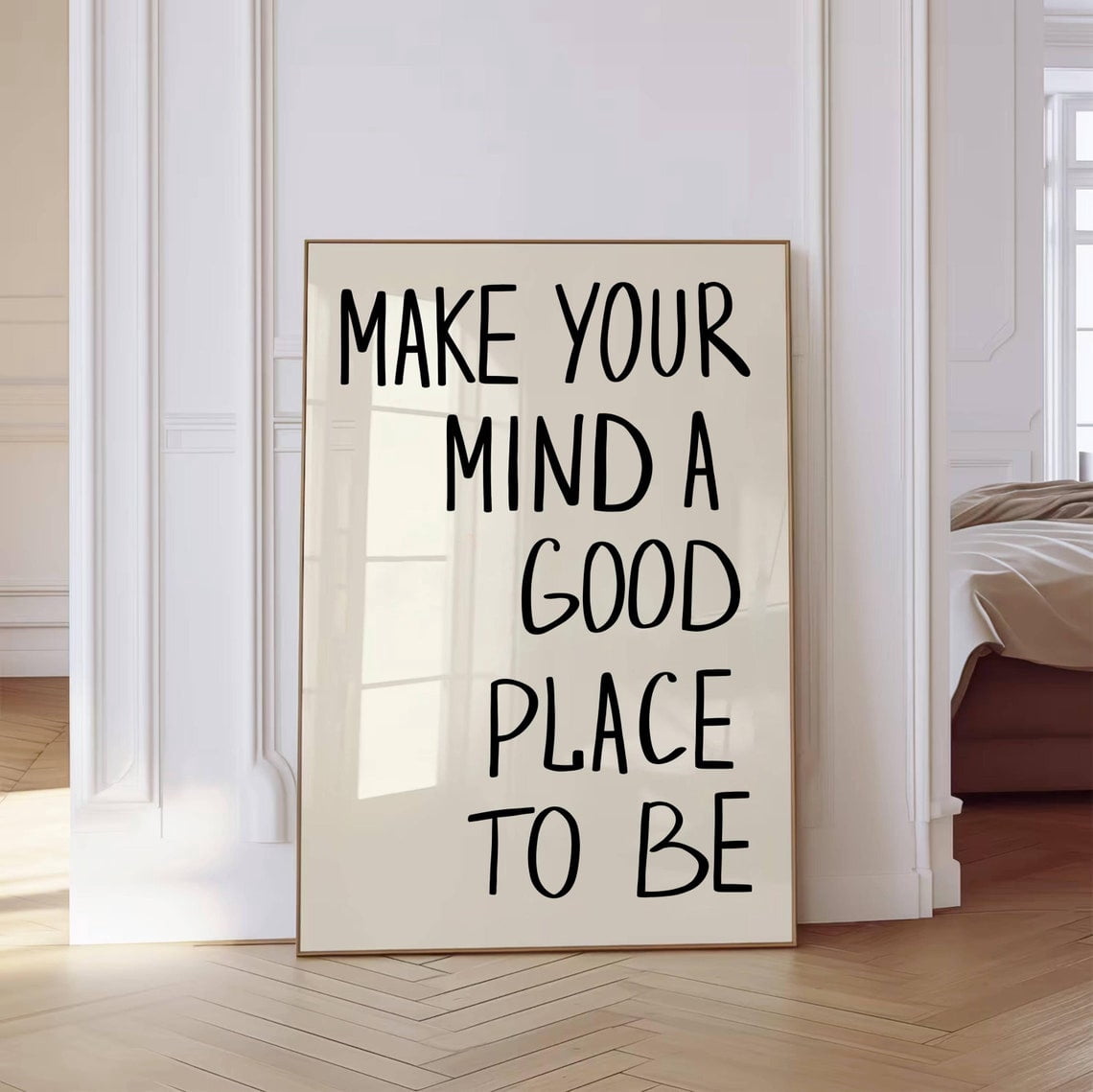 Trendy Minimalist Positive Quote Wall Art College Bedroom Wall Art Dorm ...