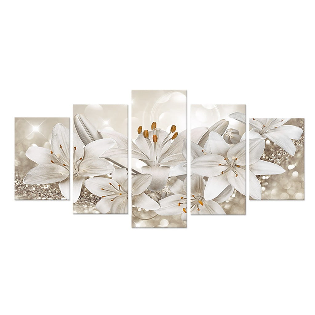 Trendy Modern Abstract Canvas Art Set of 5 for Living Room Enhancements ...