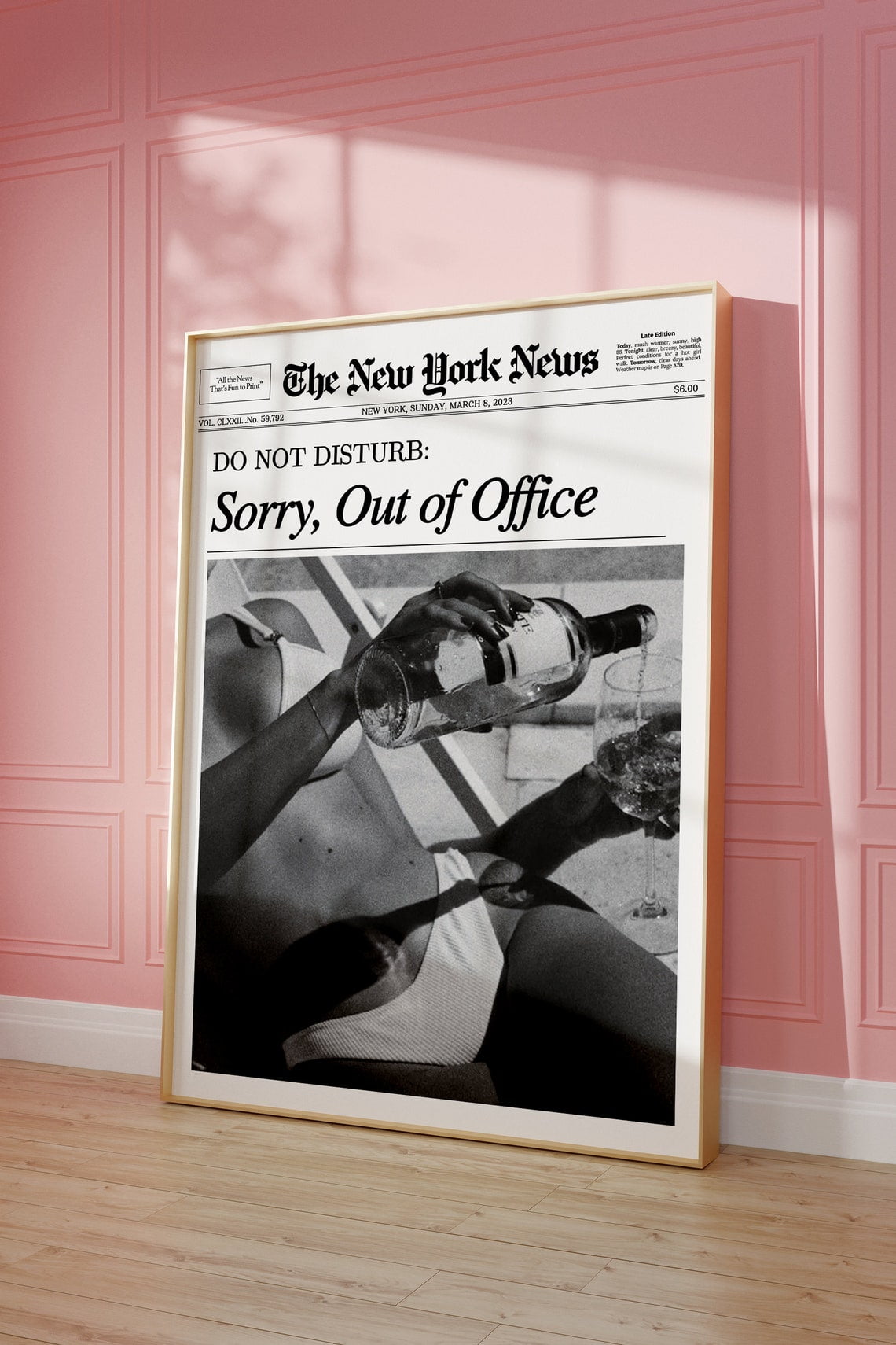 Trendy Newspapers Print, New York Magazine Cover, Out Of Office Poster ...